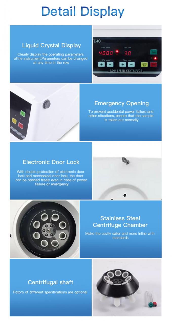 2024 low speed prf 4000r/min blood plasma lab prp centrifuge machine