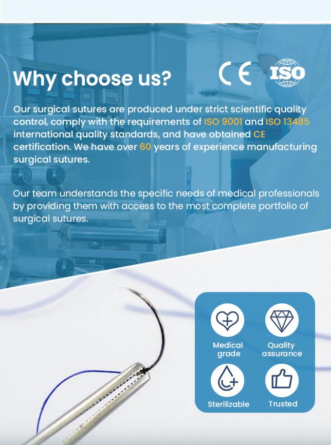 medical sterile absorbable barbed surgical suture with needle